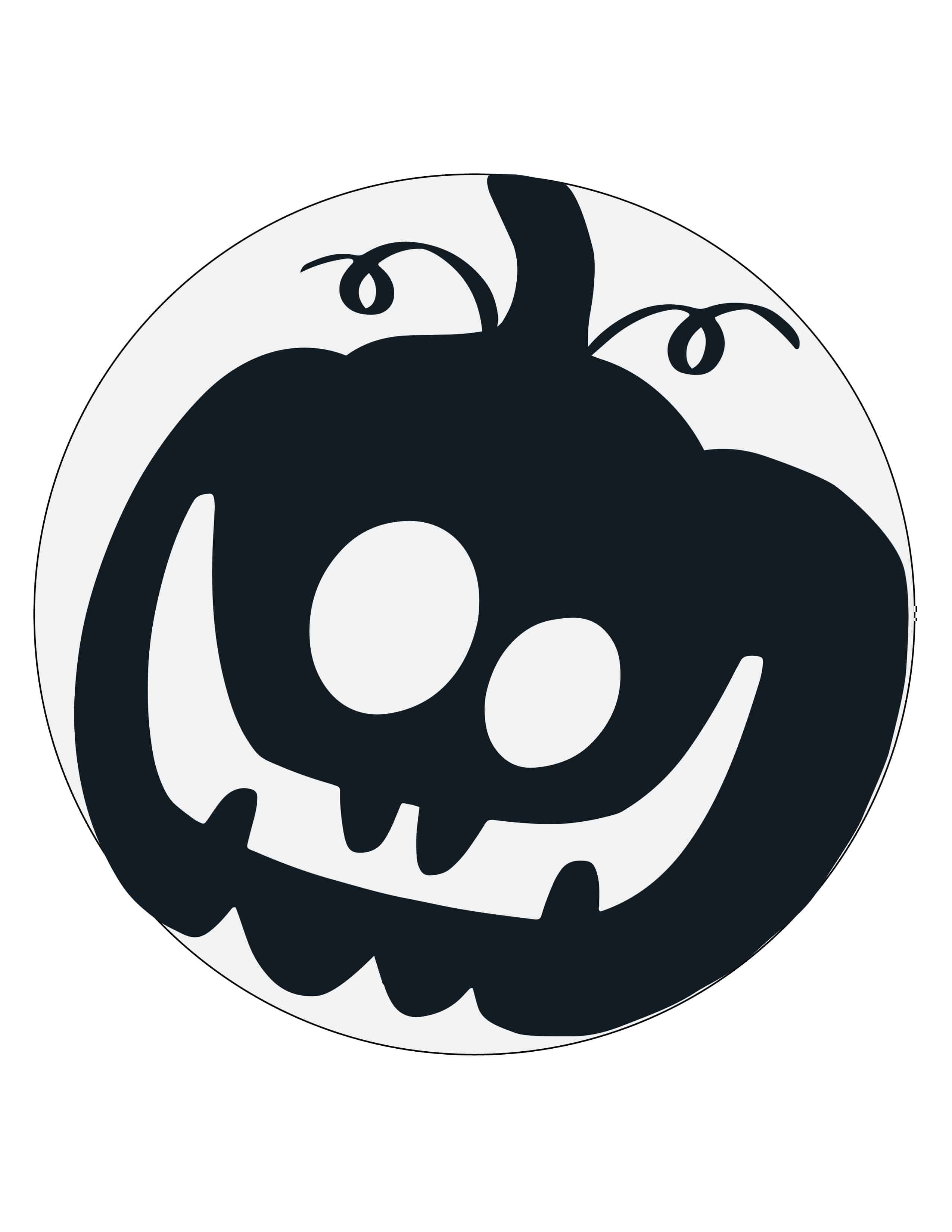 Skull Pumpkin Stencils Free Printable