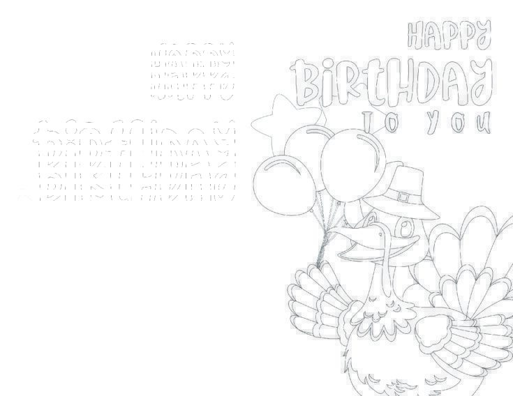 3 Free Printable Happy Thanksgiving Birthday Cards