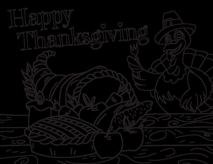 3 Printable Happy Thanksgiving Coloring Pages - Freebie Finding Mom