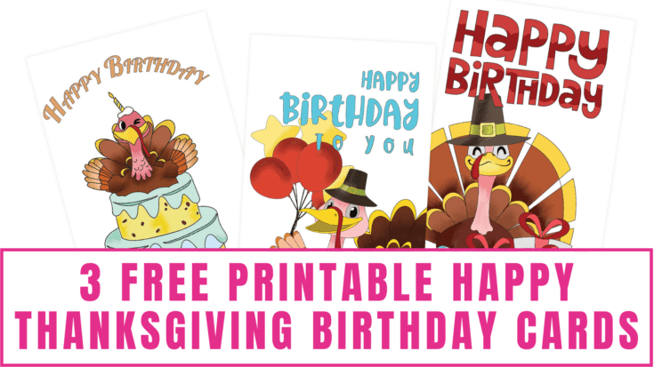 3 Free Happy Thanksgiving Birthday Cards - Freebie Finding Mom