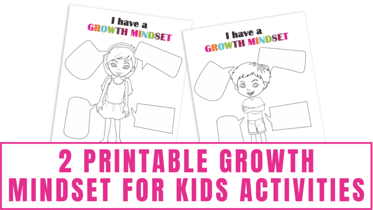 Growth Mindset vs. Fixed Mindset Activity - Freebie Finding Mom