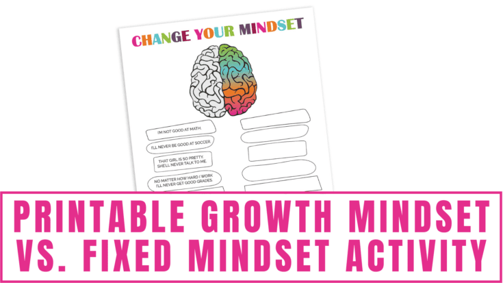 Growth Mindset vs. Fixed Mindset Activity - Freebie Finding Mom