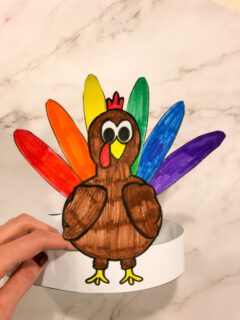 Turkey Headband Craft Template