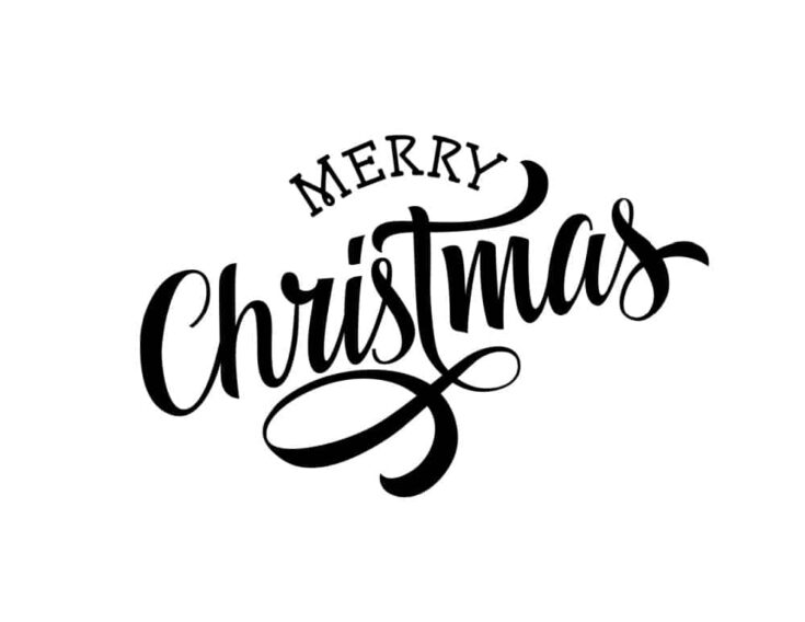 3 Free Merry Christmas Calligraphy Printables