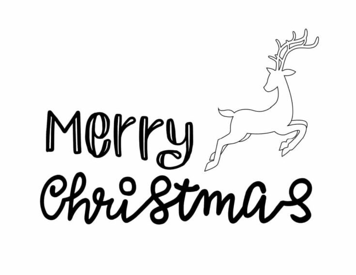 3 Free Merry Christmas Calligraphy Printables