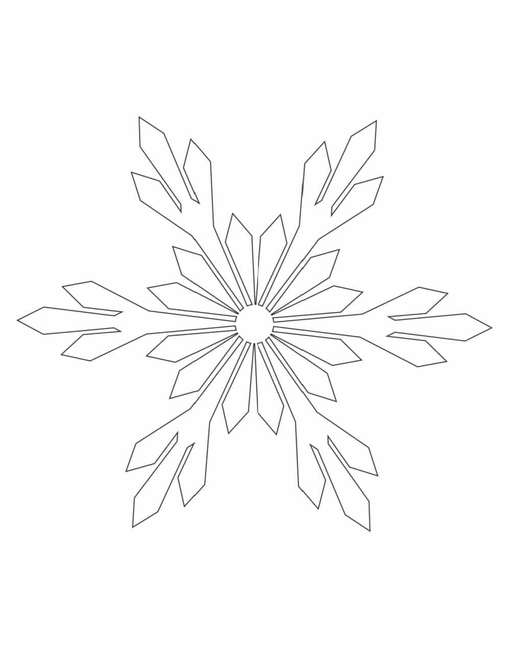Frozen Snowflake Coloring Pages
