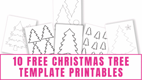 10 Free Christmas Tree Template Printables