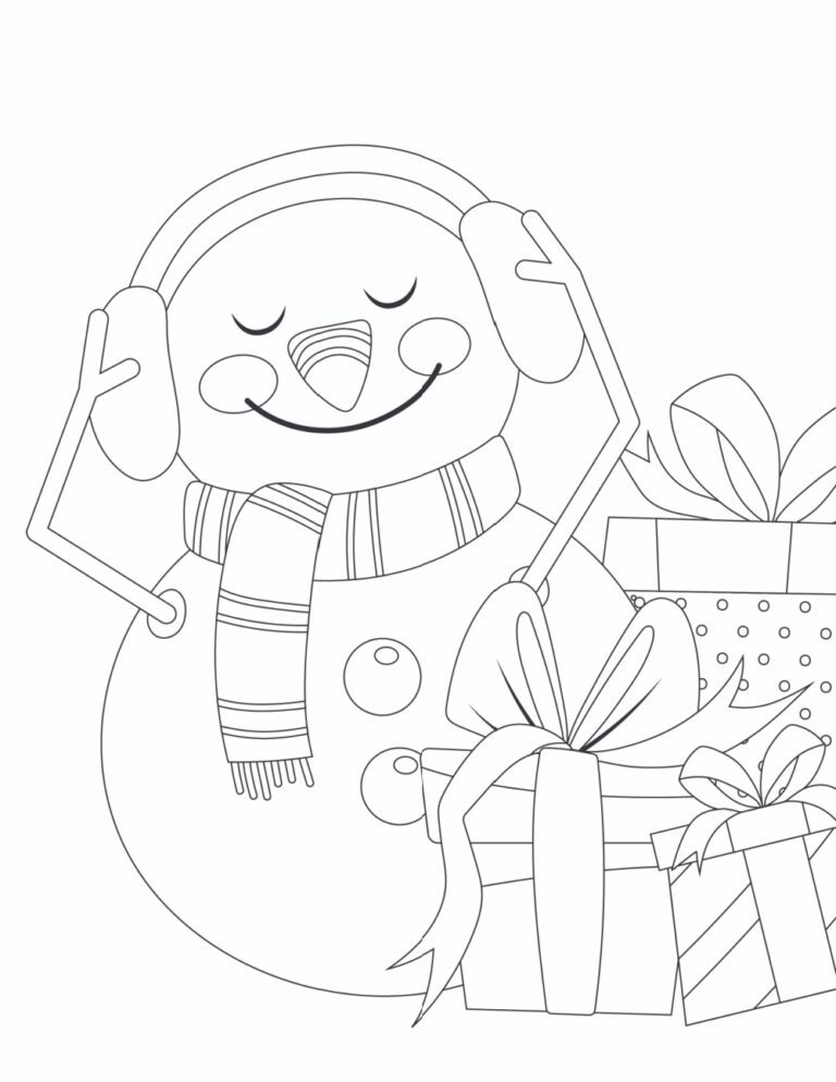 3 Free Printable Snowman Coloring Pages