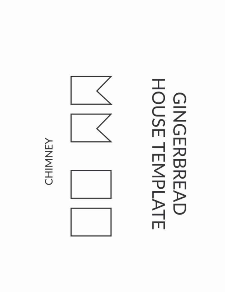 Free Printable Gingerbread House Template