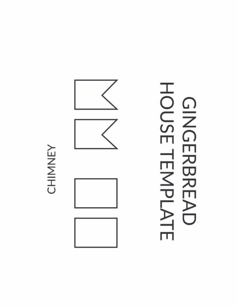 Free Printable Gingerbread House Template