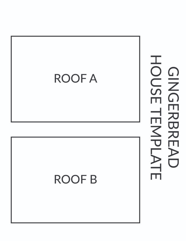 Free Printable Gingerbread House Template