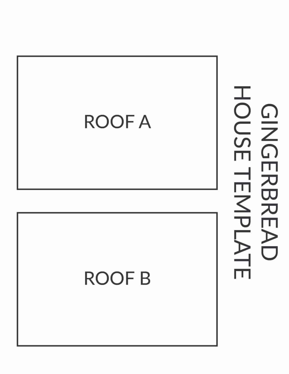 Free Printable Gingerbread House Template