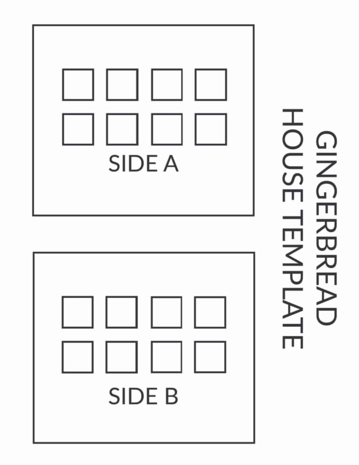 Free Printable Gingerbread House Template