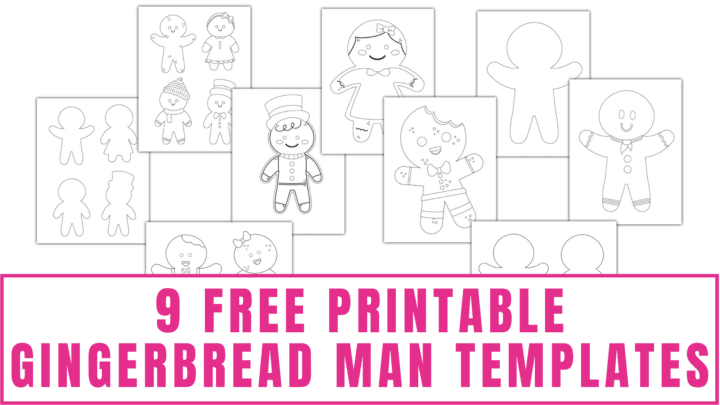 9 Free Printable Gingerbread Man Templates