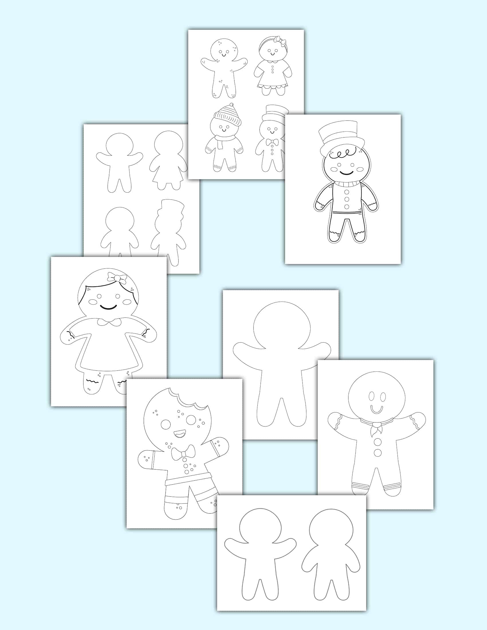 Small Gingerbread Man Stencil