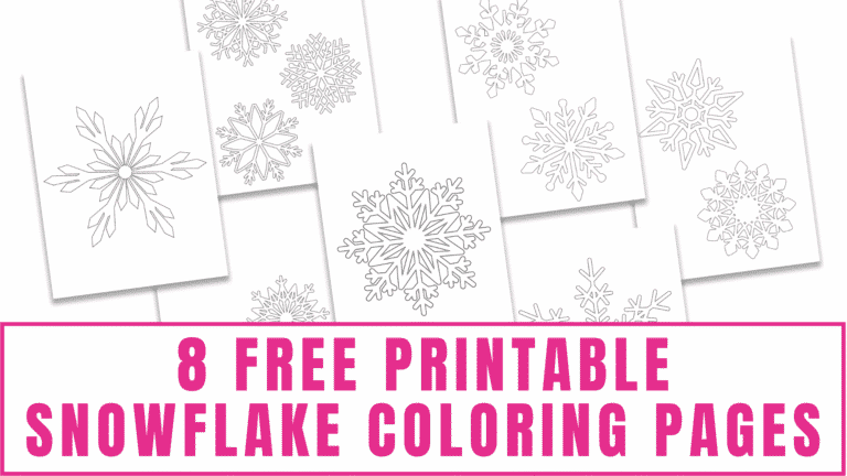 8 Free Printable Snowflake Coloring Pages