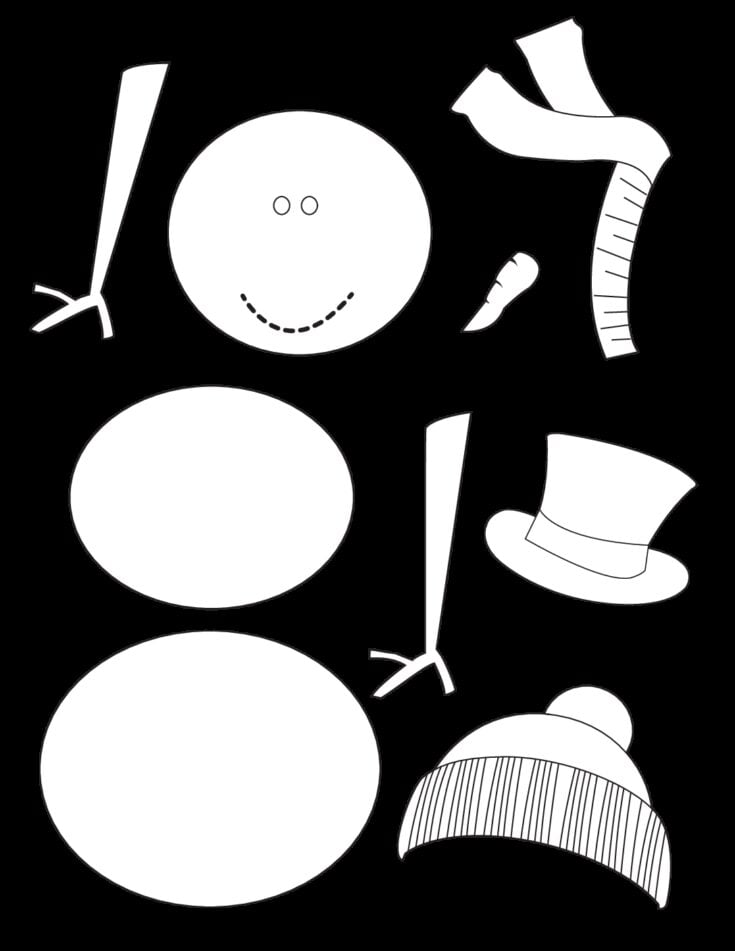 Free Printable Snowman Crafts for Kids