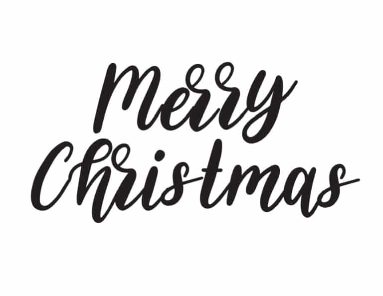 How to Write Merry Christmas in Cursive Writing