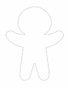 9 Free Printable Gingerbread Man Templates