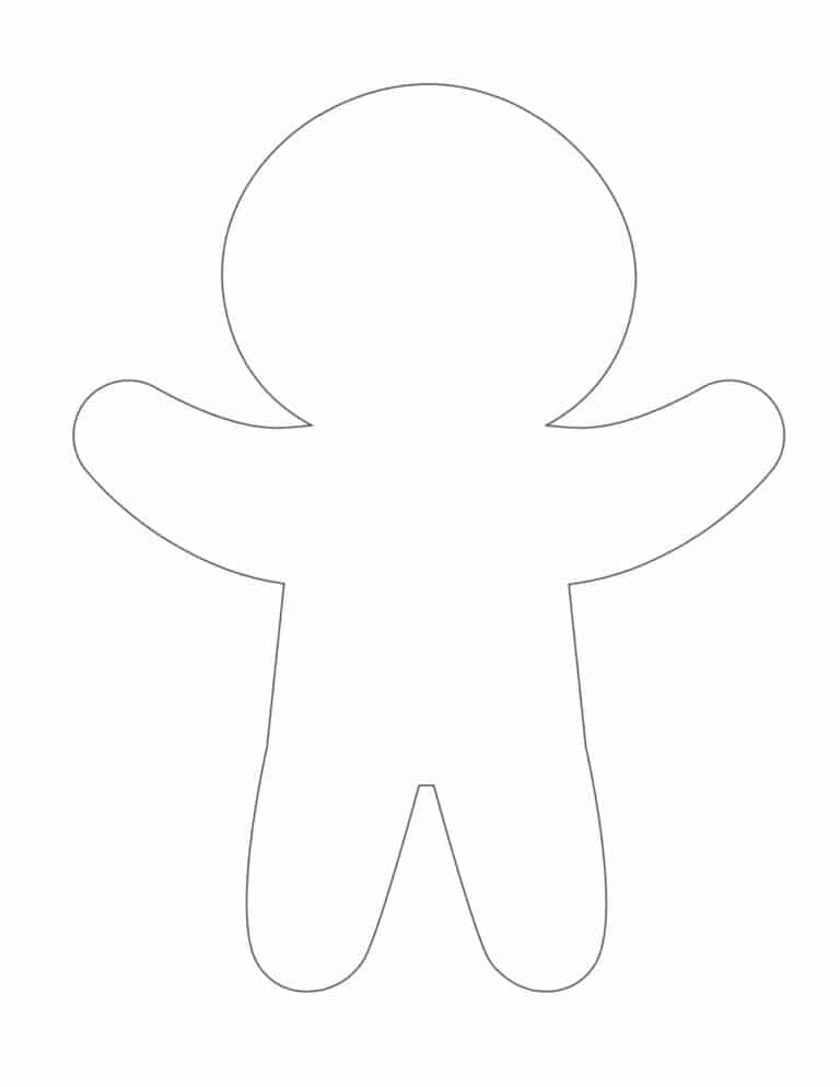 9 Free Printable Gingerbread Man Templates