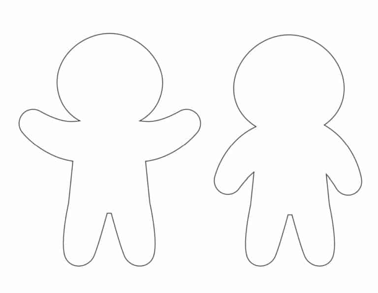 9 Free Printable Gingerbread Man Templates