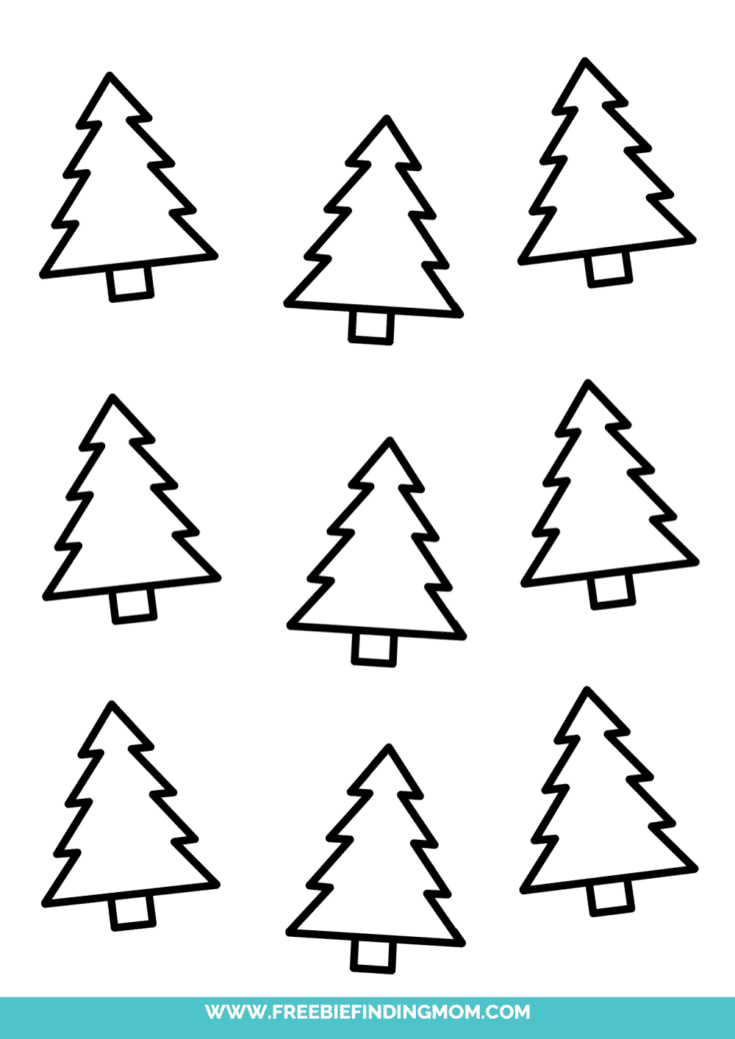 10 Free Christmas Tree Template Printables