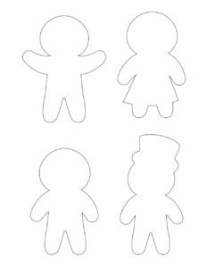 9 Free Printable Gingerbread Man Templates