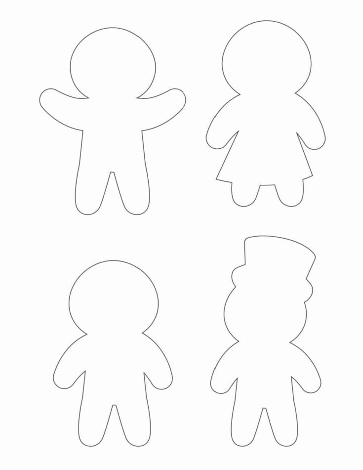 9 Free Printable Gingerbread Man Templates
