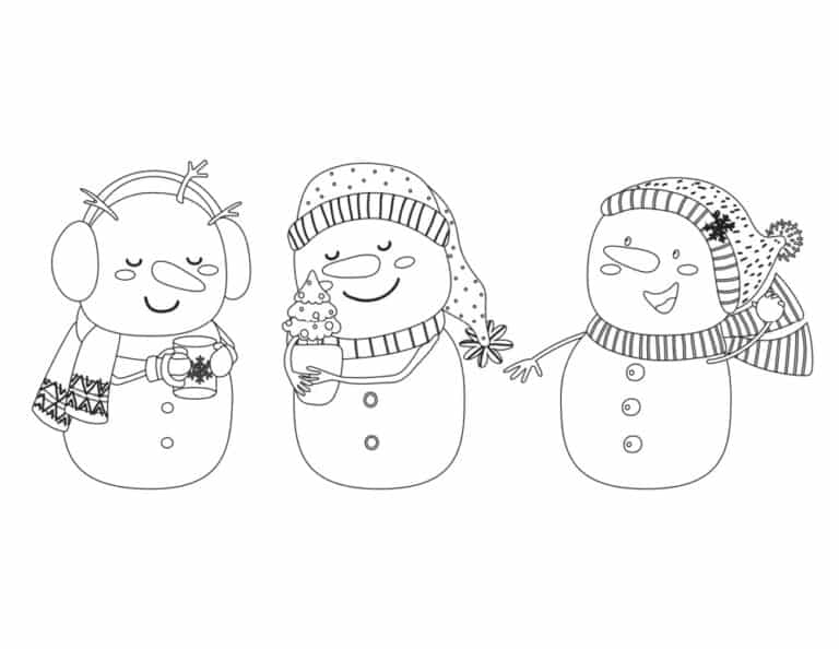 6 Free Snowman Printable Templates