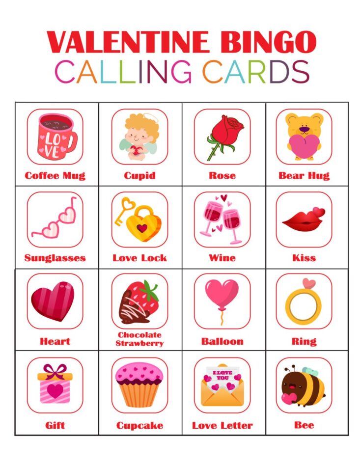 Printable Valentine's Bingo Cards