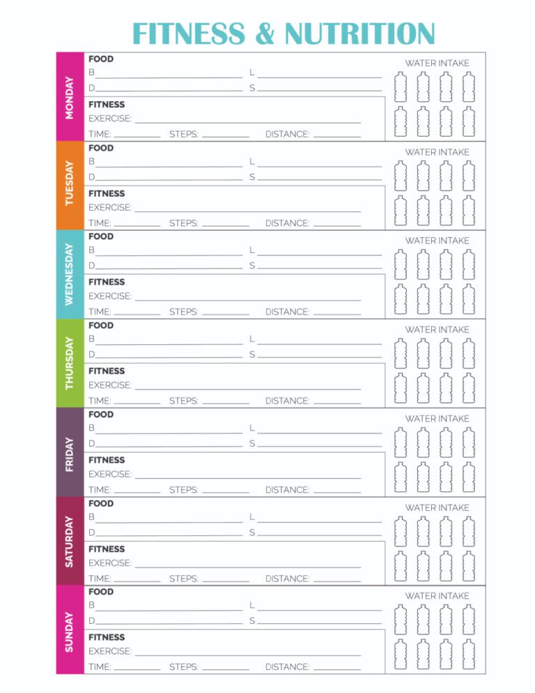 Fitness and Nutrition Plan Tips + Printable - Freebie Finding Mom