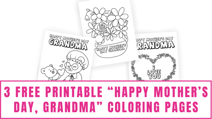 Happy Mother's Day Cursive Font (Free Printables)