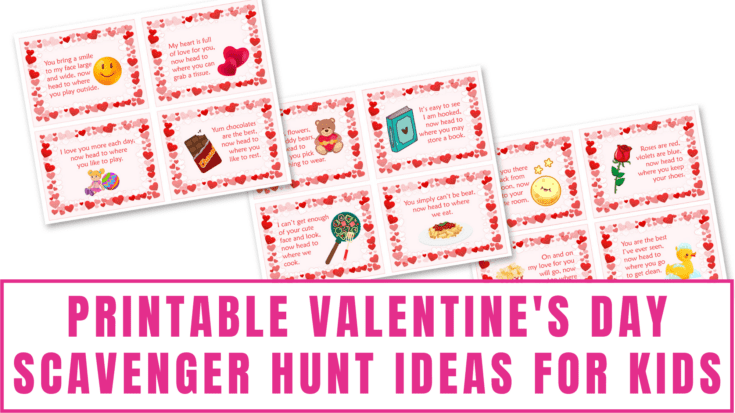 Valentine's Day Scavenger Hunt Ideas for Kids - Freebie Finding Mom