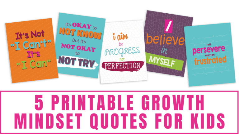 4 Free Printable Self-Esteem Worksheets for Kids