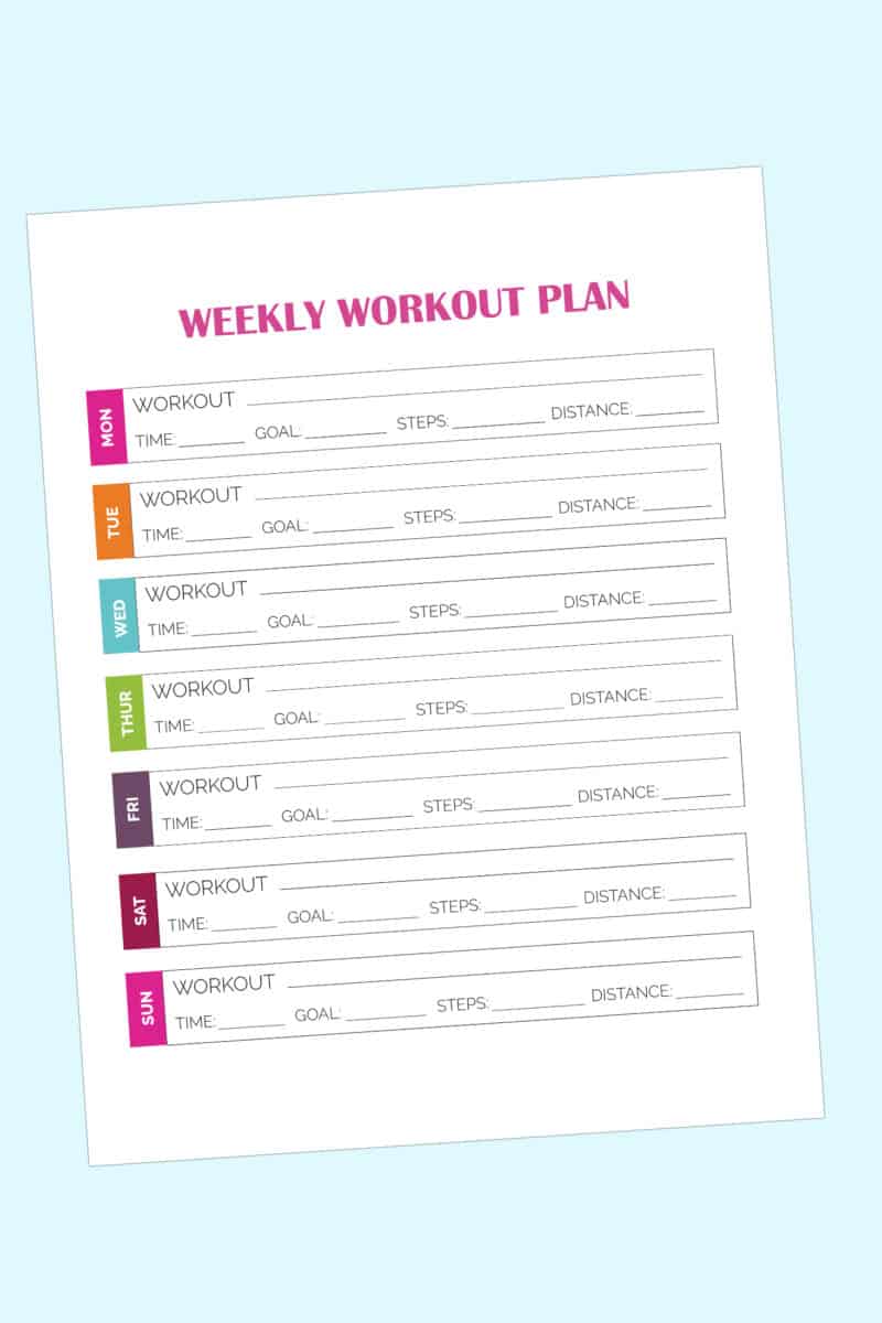 Fitness Printables