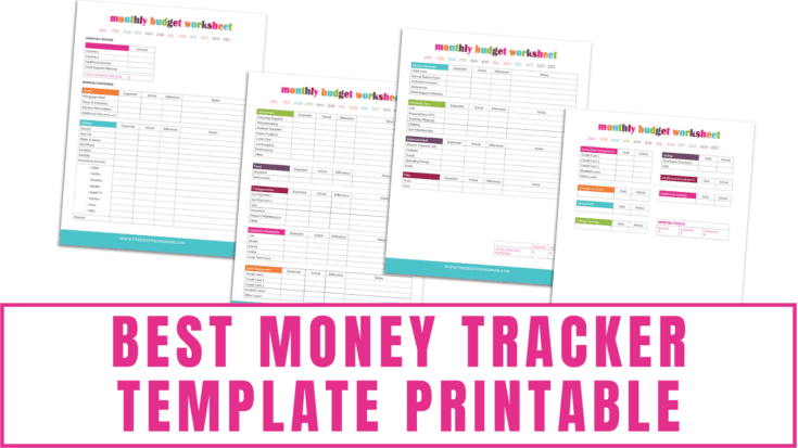 Best Money Tracker Template Printable