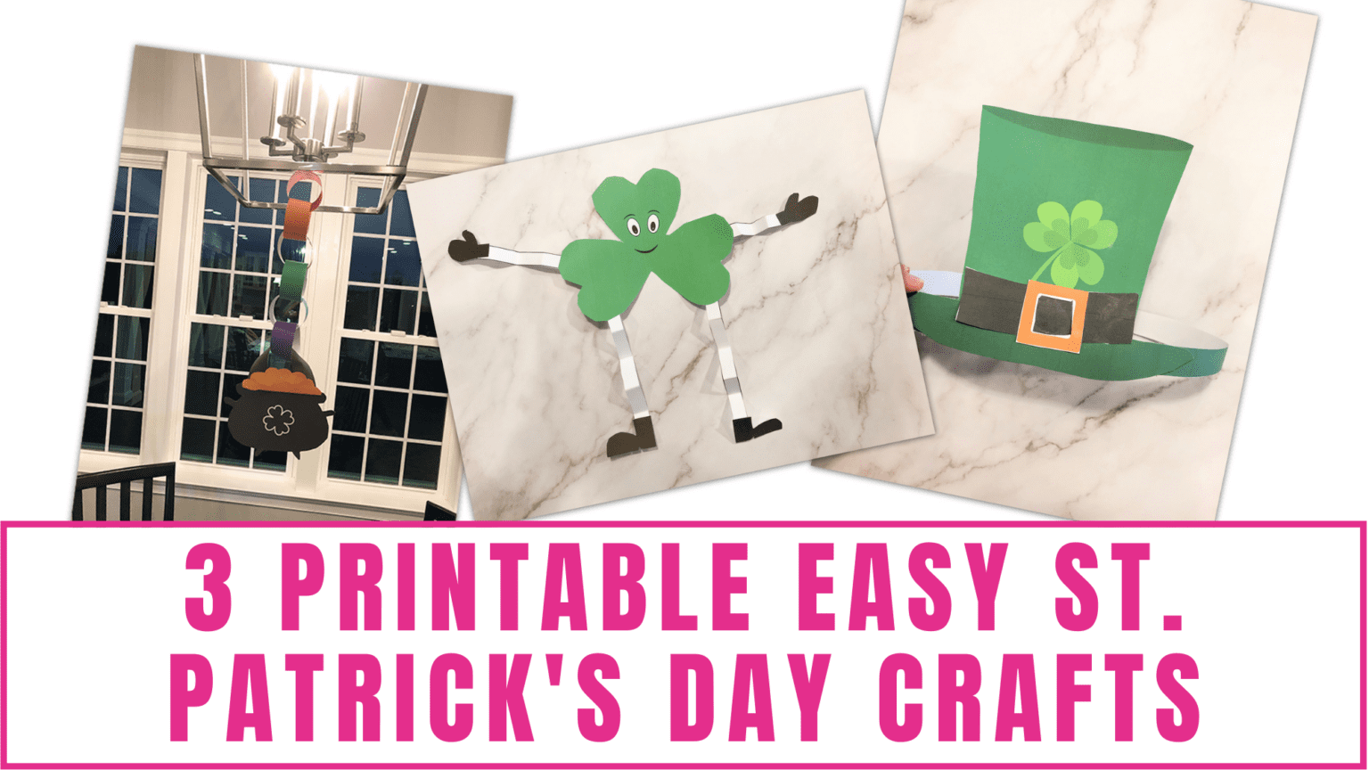 Leprechaun Printable St. Patrick's Day Crafts