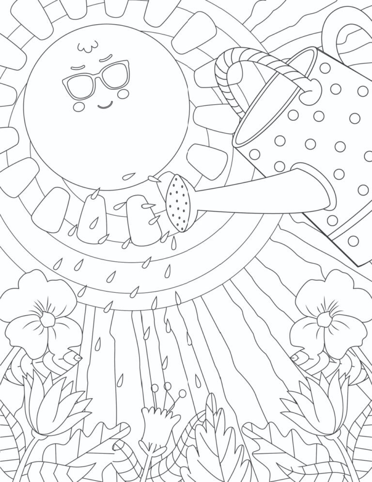 3 Spring Coloring Pages for Kids and Adults - Freebie Finding Mom