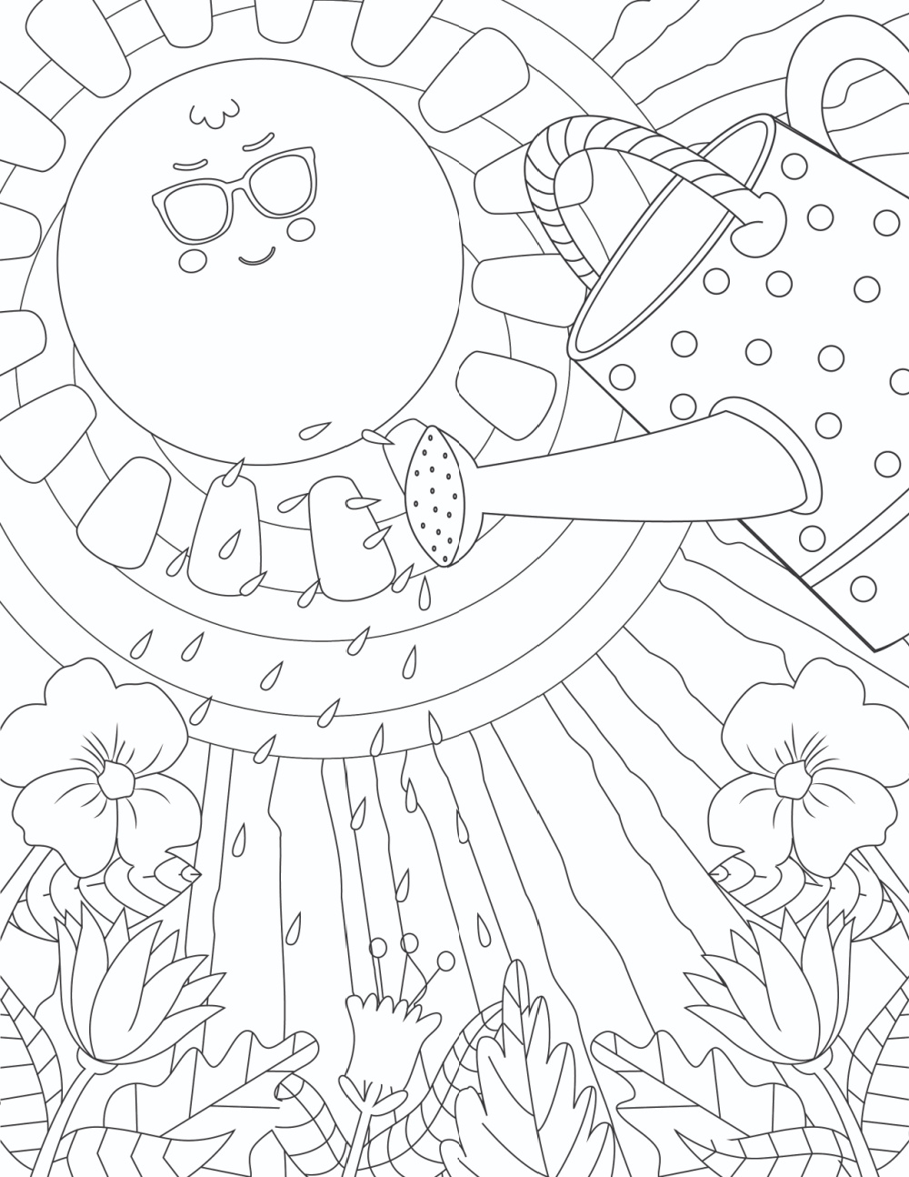 3 Spring Coloring Pages for Kids and Adults - Freebie Finding Mom