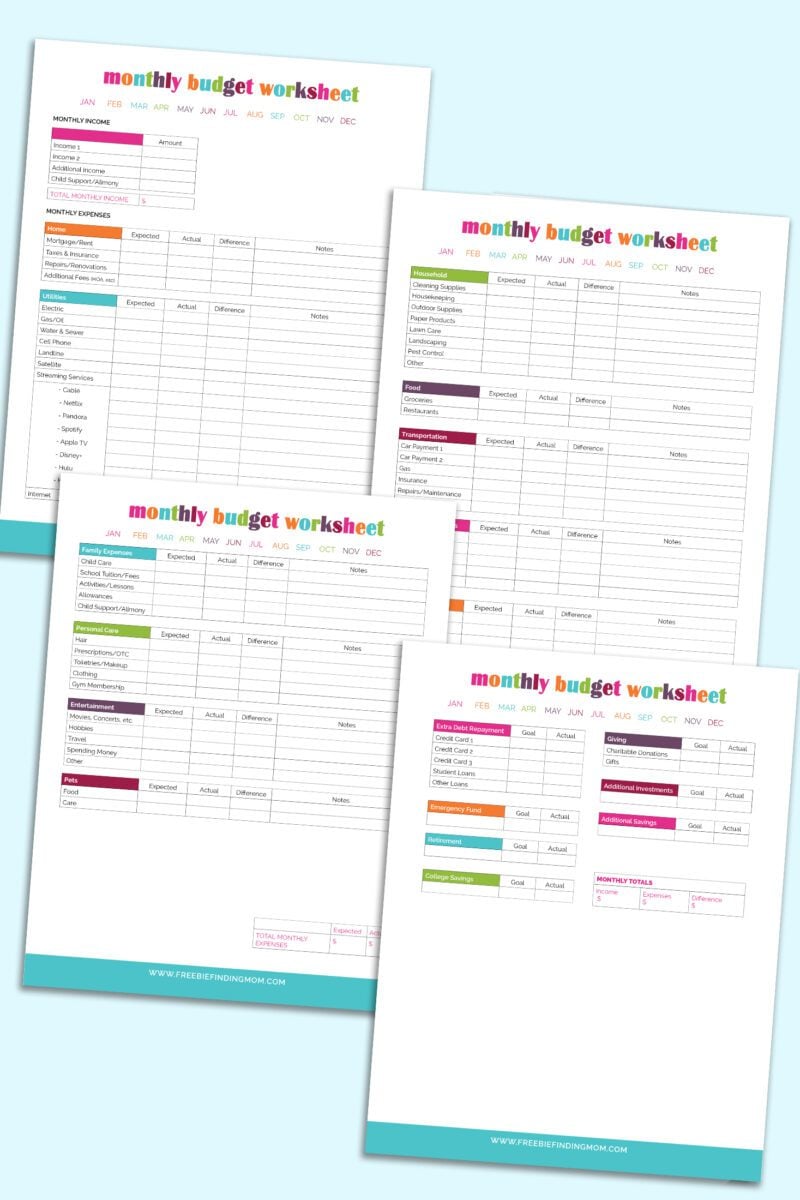 Budget Planner Printables