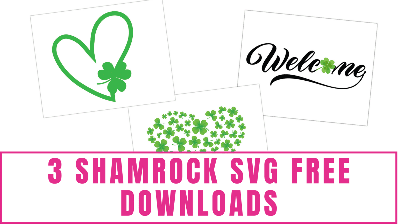 3 Shamrock SVG Free Downloads
