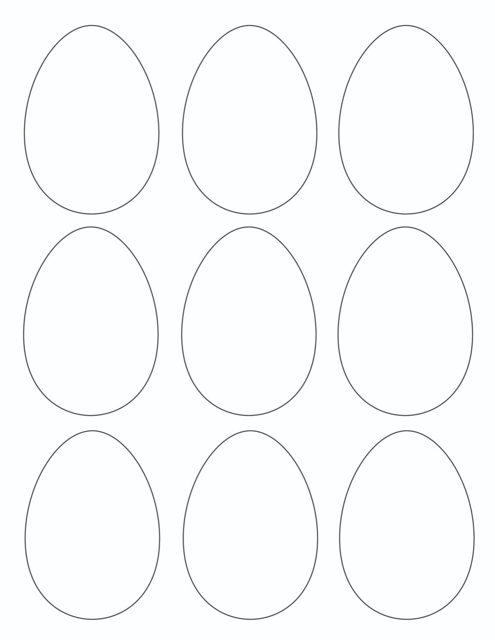 3 Free Easter Egg Template Printables - Freebie Finding Mom
