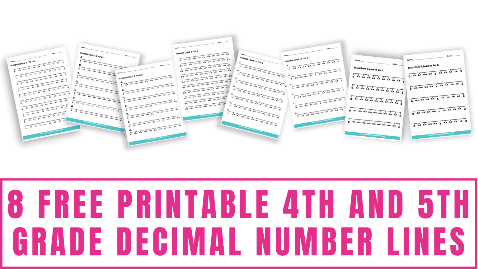 4 Free Printable Fractions Number Line PDFs - Freebie Finding Mom