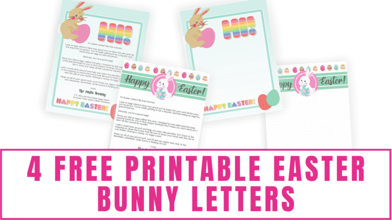 3 Free Easter Egg Template Printables (PDF Downloads)