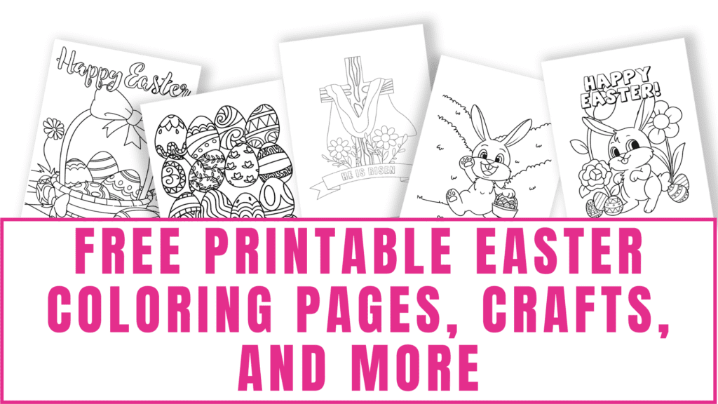 3 Printable Easy Easter Crafts for Preschoolers