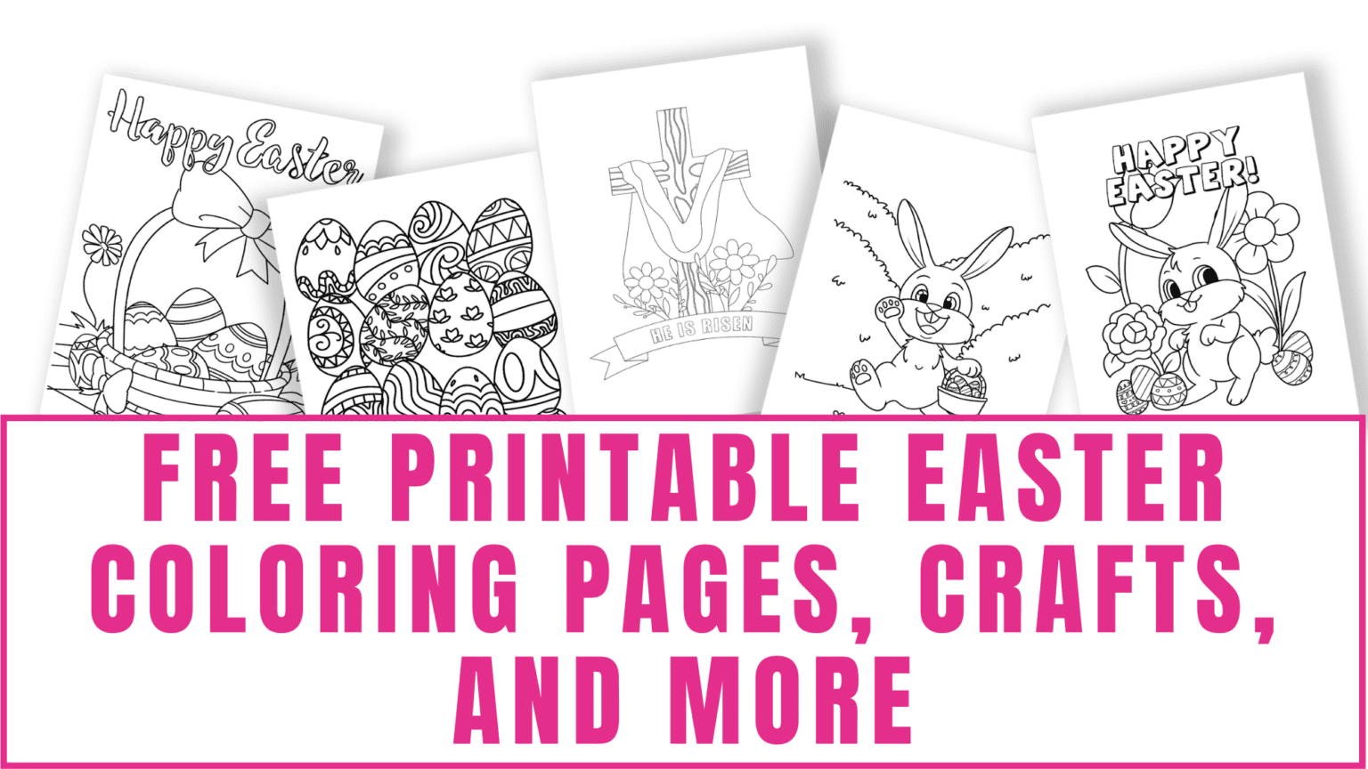 3 Printable Easy Easter Crafts for Preschoolers