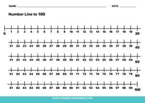 7 Free Integer Number Line Printables - Freebie Finding Mom