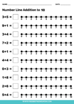 Free Printable Number Line to 10 Worksheet - Freebie Finding Mom