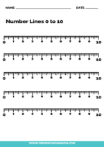 Free Printable Number Line to 10 Worksheet - Freebie Finding Mom