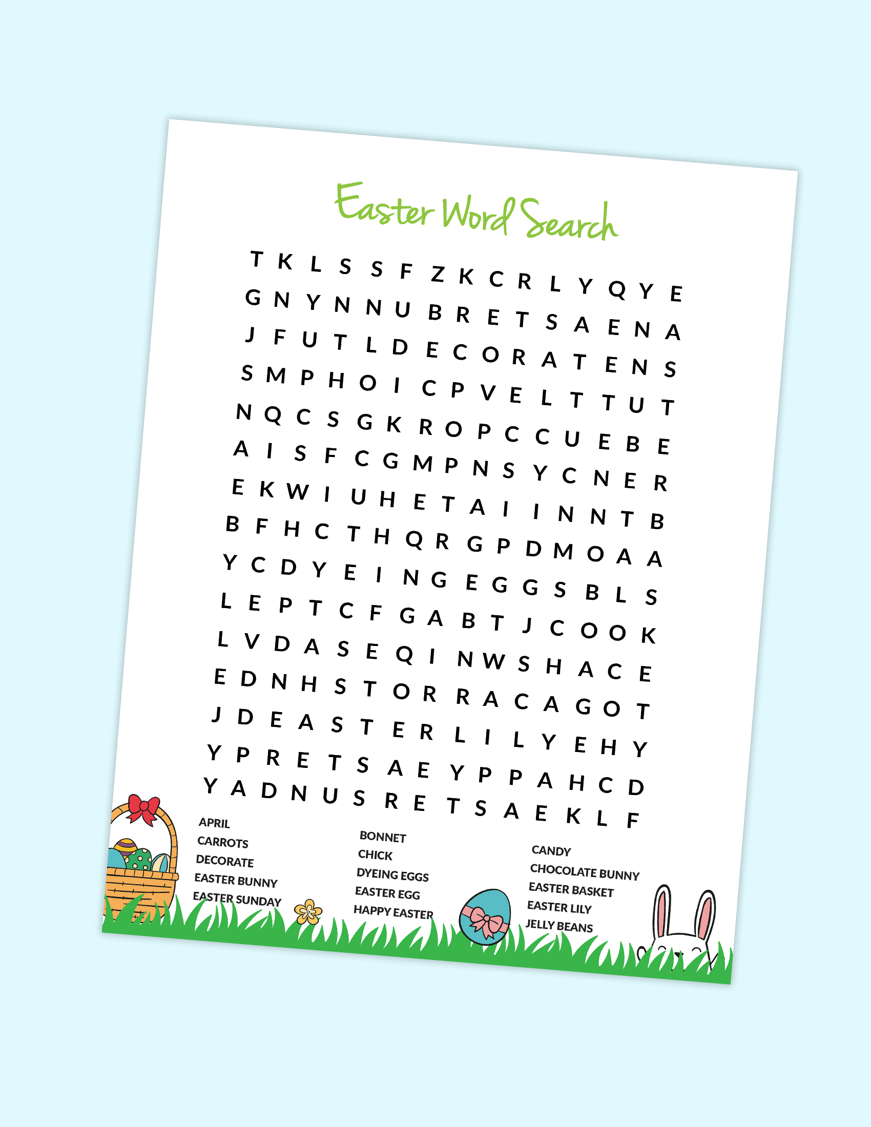 Palm Sunday Word Search